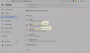 Enable blocked camera and microphone access across devices
