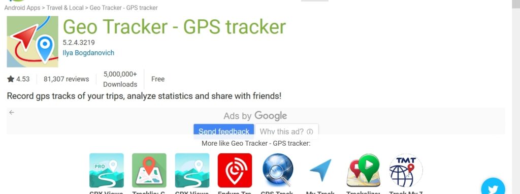 Geo Tracker app review: Is Geo Tracker app free?