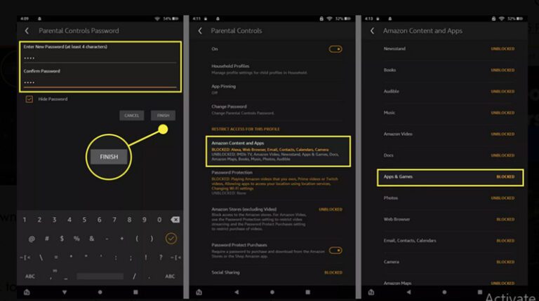 How to set up Amazon Fire tablet parental controls?