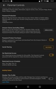 How to set up Amazon Fire tablet parental controls?