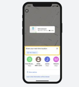 How to share location on Google Maps on iPhone or Android?