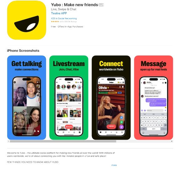 Top 6 apps like Yubo parents should know