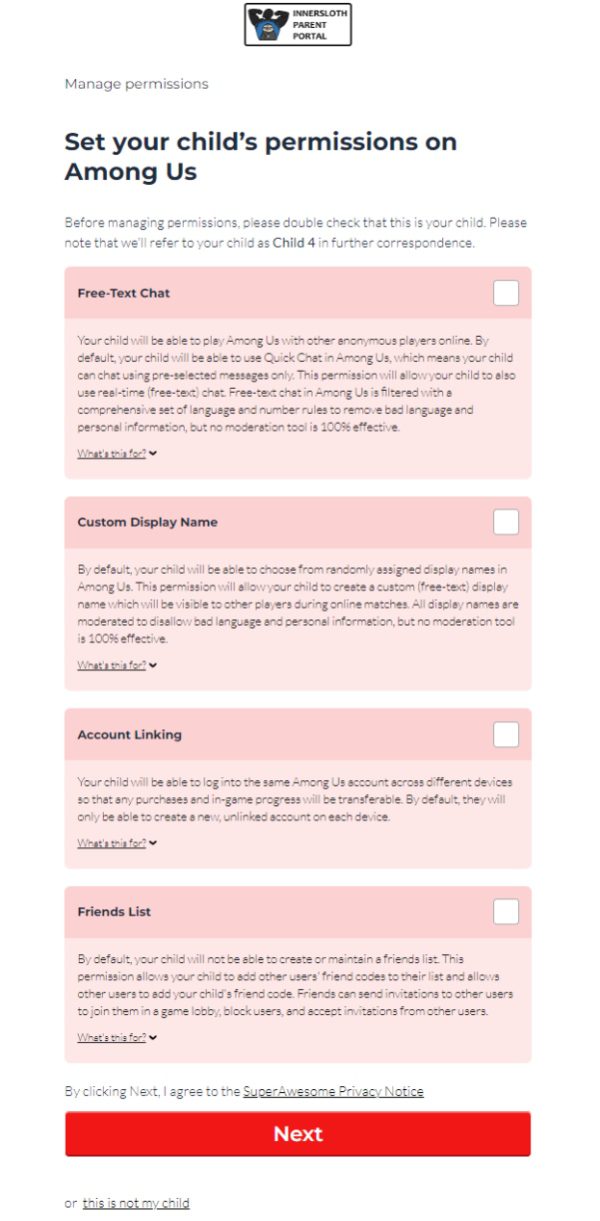 Ensuring a safe gaming environment for kids on Among Us