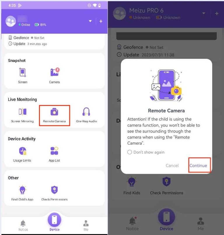 Enable blocked camera and microphone access across devices