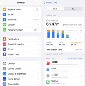 How to track app usage on iPhone and limit screen time?
