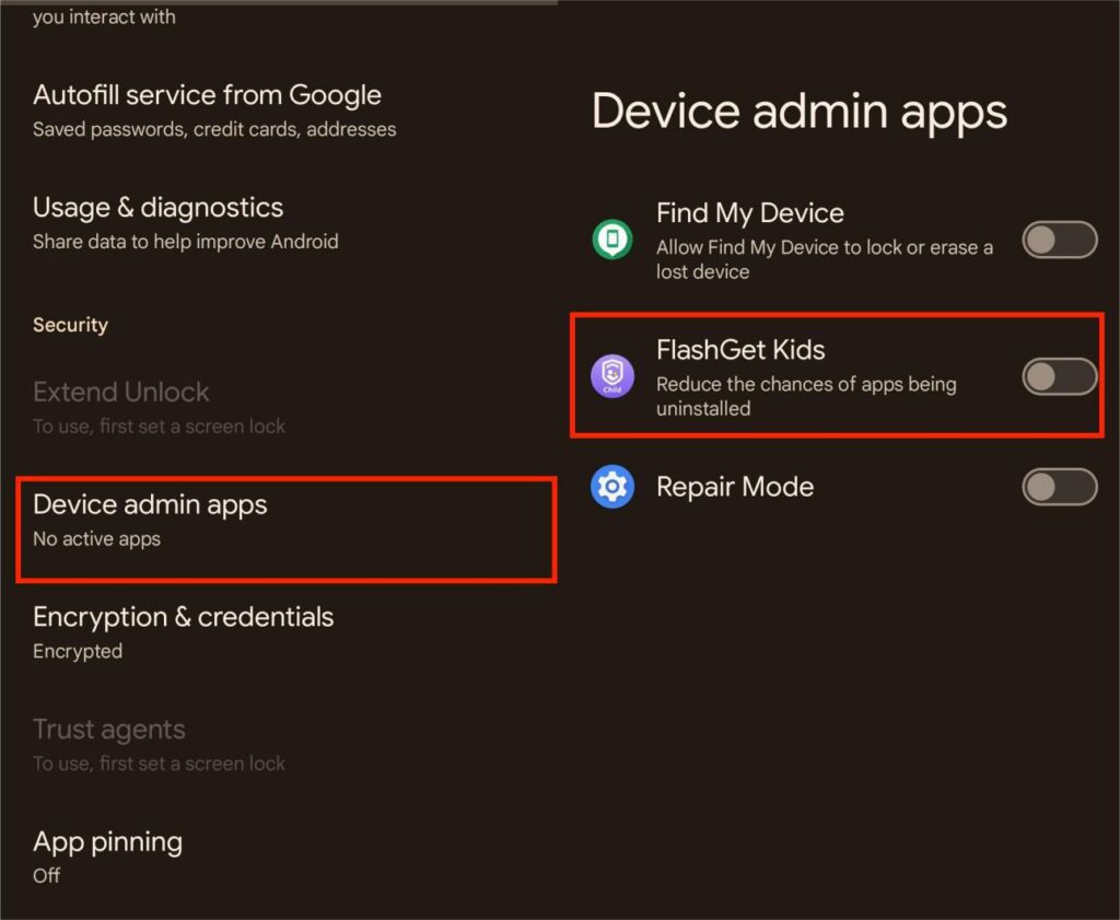 How to turn on Device Admin Permission on your kid’s device?