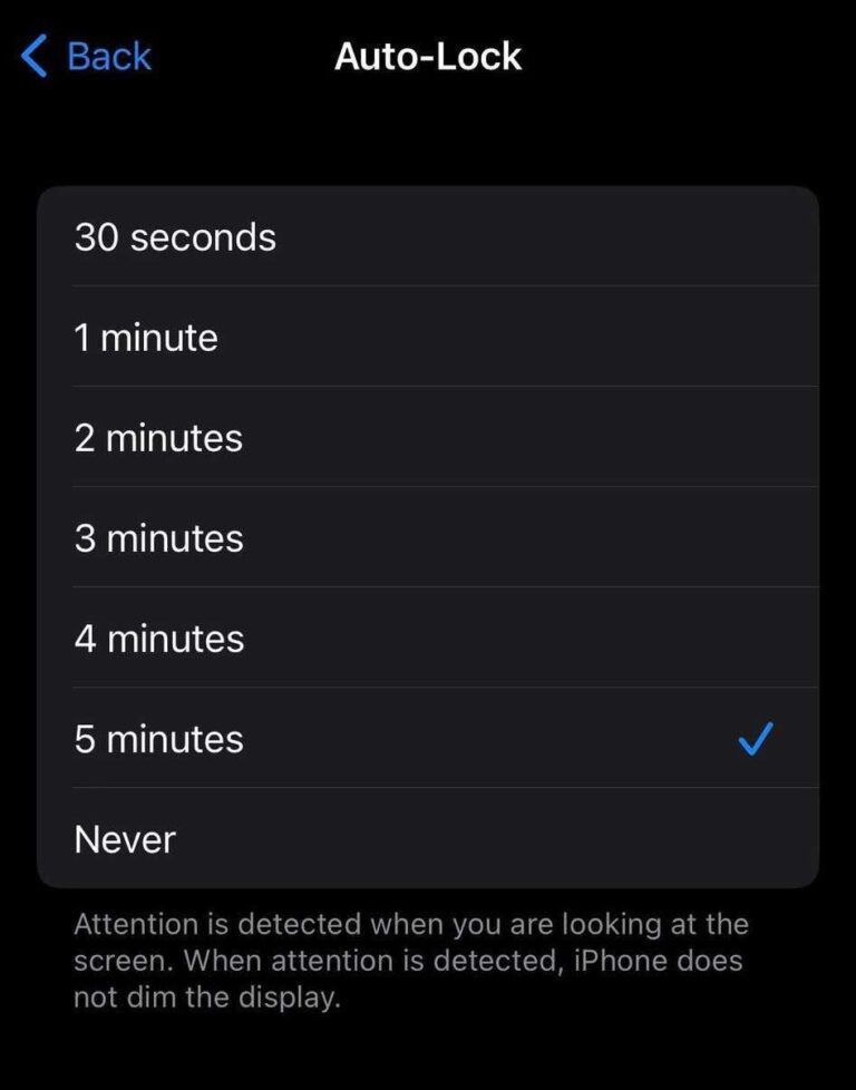 Set or change iPhone Screen Timeout to keep your screen longer