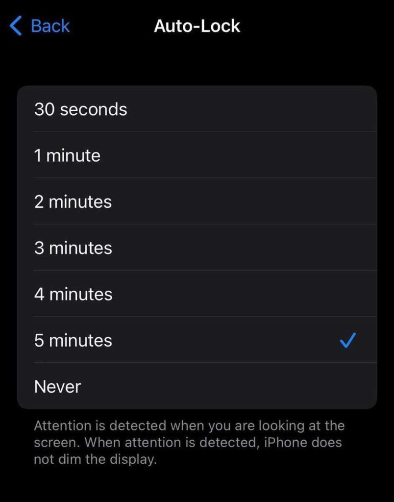 Set or change iPhone Screen Timeout to keep your screen longer