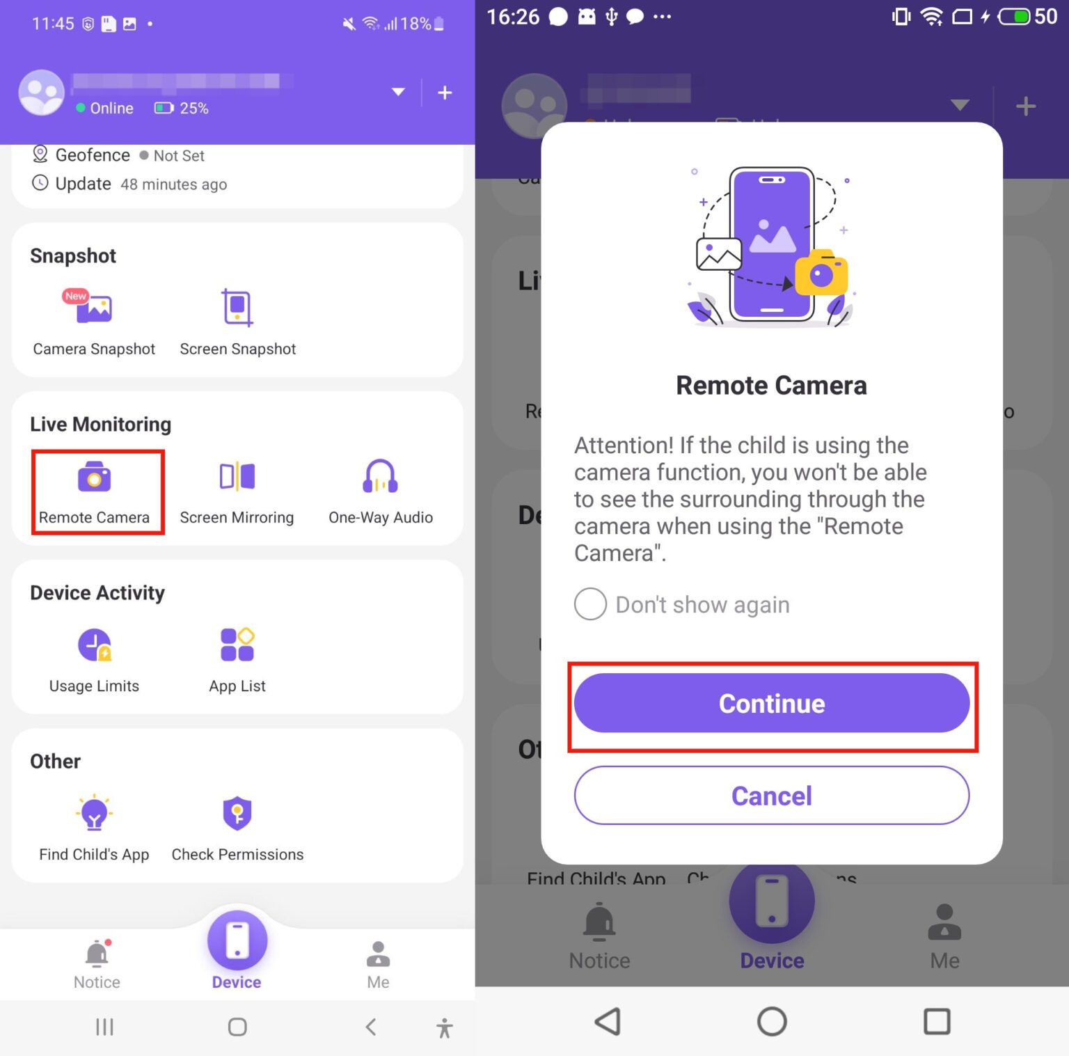 Simple steps to remote access Android cam from other phones