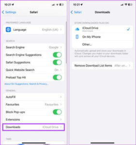 Dove sono i miei file scaricati su iPhone