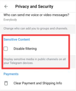 Manage 18+ content on Telegram: Settings, risks, parental controls