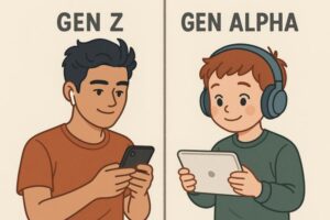 Generace Z vs. generace Alpha: Klíčové rozdíly a podobnosti
