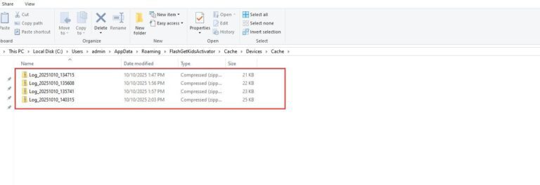 How to get the logs in FlashGet Kids Activator