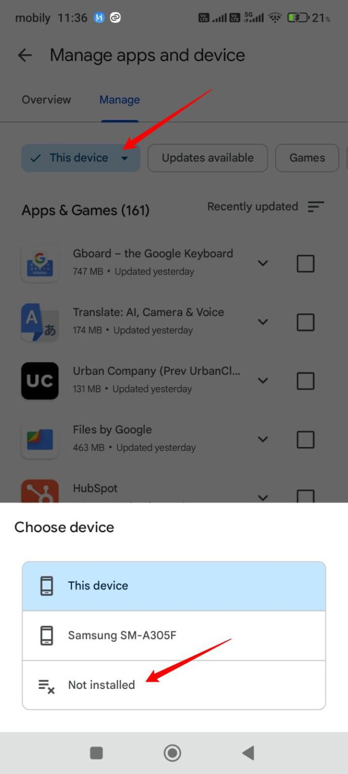 Как найти и восстановить удаленные приложения на этом устройстве
